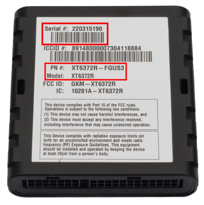 RFID Installation Guide for 3G swaps and existing 4G Xirgo ...