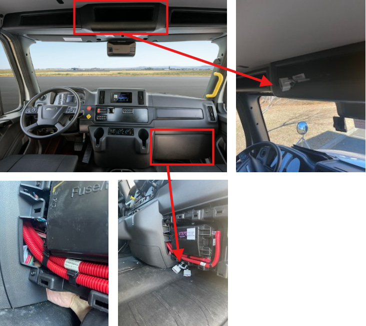 Locate RP1226 connectors in heavy trucks – Device Help