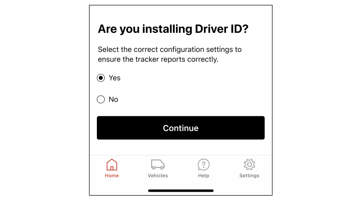 Use Reveal Hardware Installer app to set up the Driver ID accessory ...