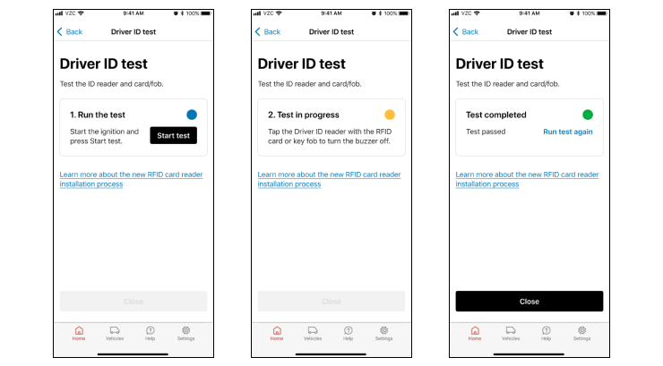 Use Reveal Hardware Installer app to set up the Driver ID accessory ...