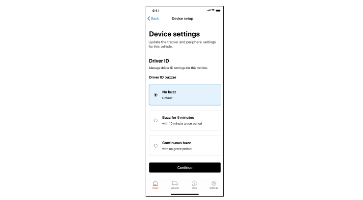 Use Reveal Hardware Installer app to set up the Driver ID accessory ...
