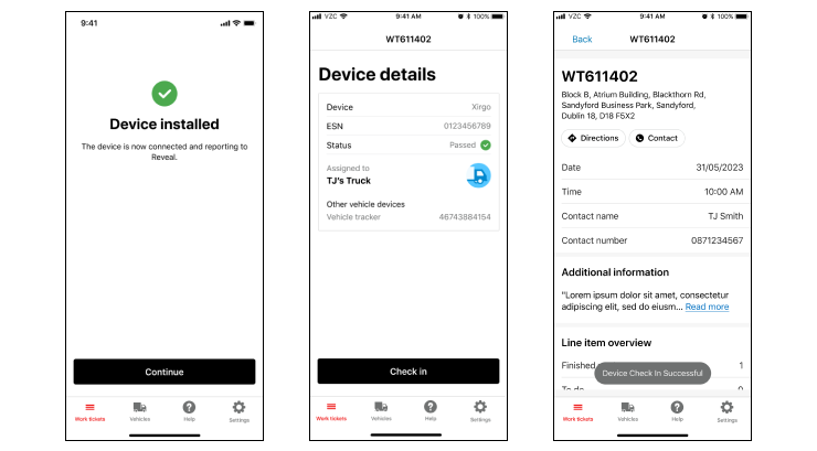 Use Reveal Hardware Installer app to set up the Driver ID accessory ...