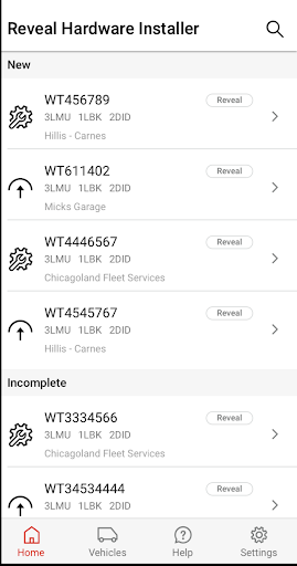 Locate work tickets – Device Help